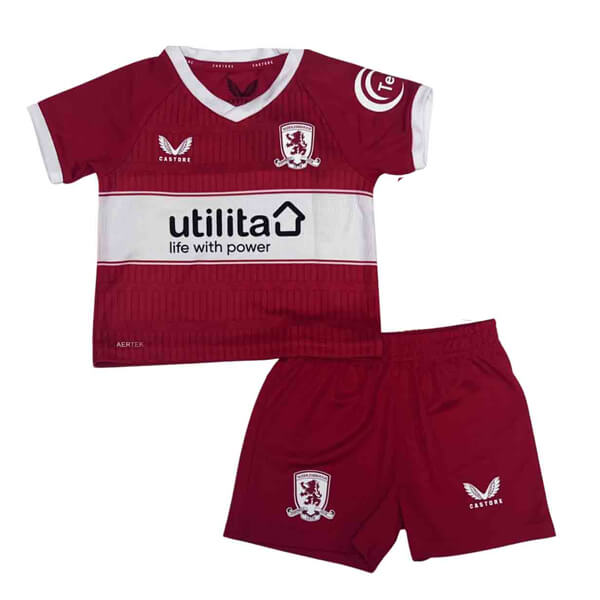 Middlesbrough Home Kids Kit 25/26 - SoccerLord